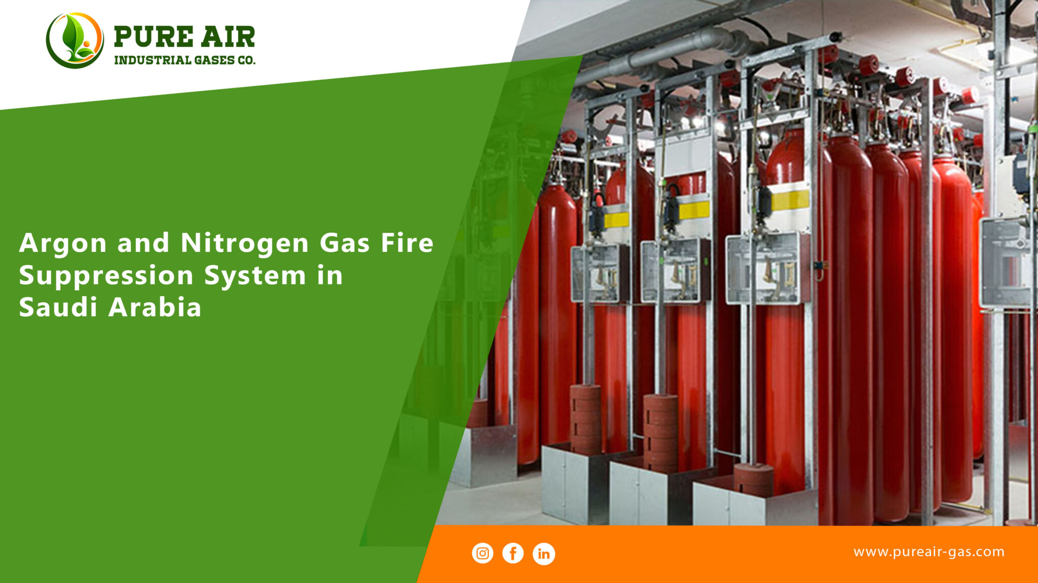 Argon and Nitrogen Gas Fire Suppression System in Saudi Arabia - Pure Air